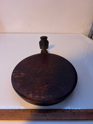 ANTIQUE HIDEAWAY WOOD STOOL WITH CAST IRON BRACKET TRAIN CABOOSE | eBay