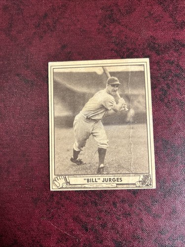 1940 Play Ball Baseball Card #89 Bill Jurges New York Giants Crease | eBay