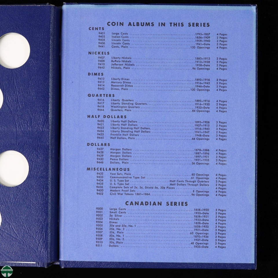 Whitman Album 9424 - Walking Lib Halves 1941-1947 - 2 Pages - 1960 ...