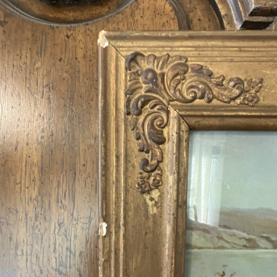The Ullman Mfg. Co. Victorian Ornate Gold Wood Photo Frame 1909 Antique ...