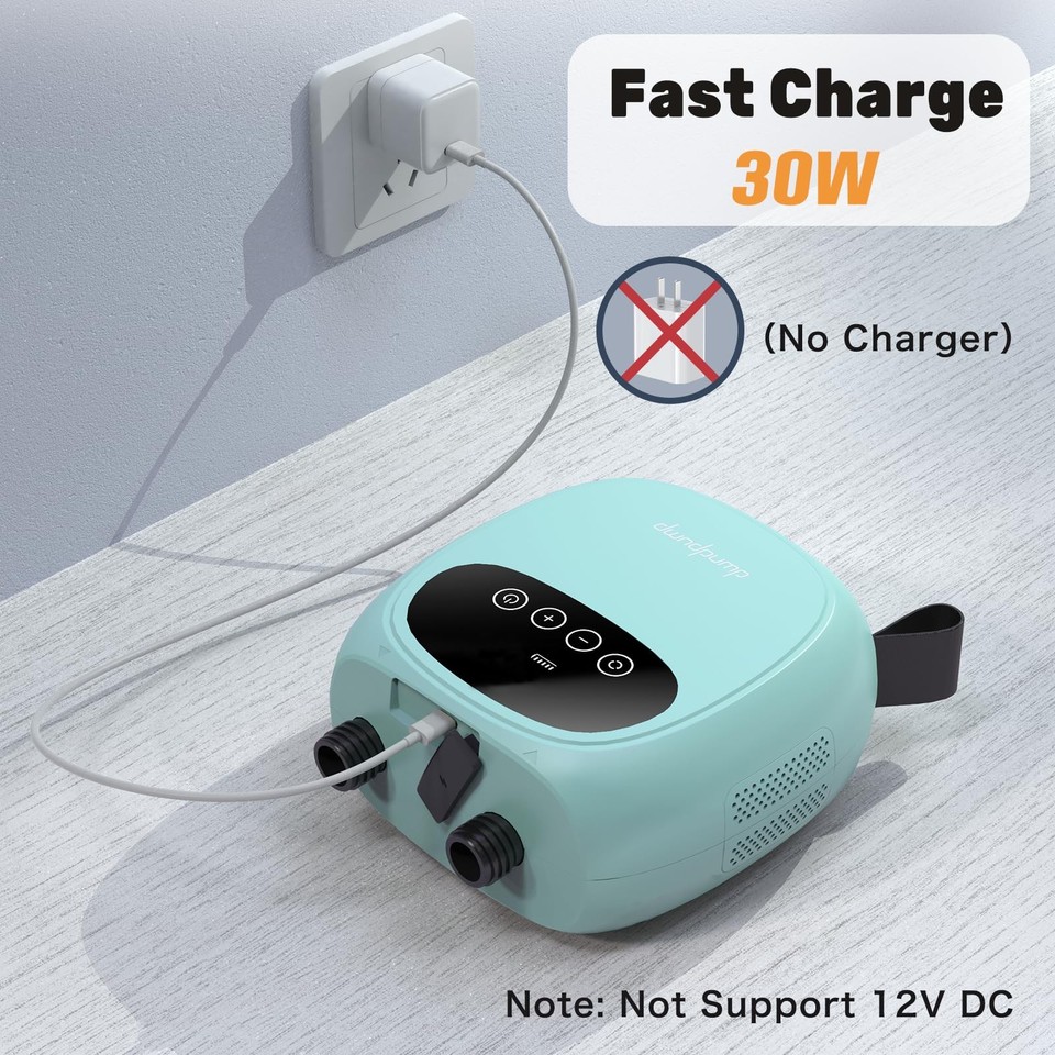 Electric Paddle Board Pump, Rechargeable 20 PSI SUP Pump, Dual-Stage ...