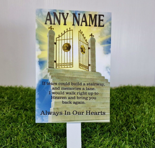 Memorial Plaque Personalised In Loving Memory marker grave headstone ...
