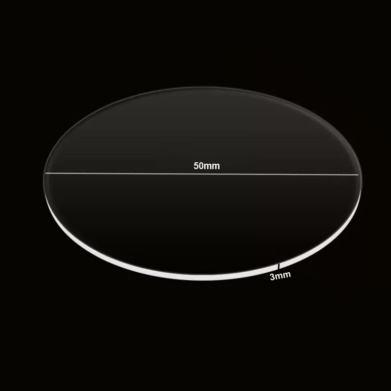 10 X Clear Acrylic Round Perspex Plastic Sheet 3mm Thick Panels 50mm ...