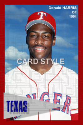 Donald Harris - 1994 Texas Rangers - choose a size - full color print ...