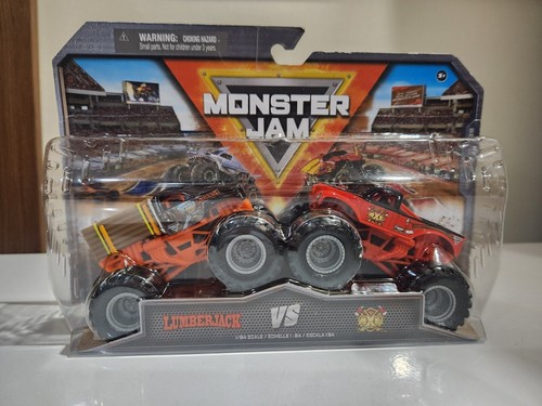 Monster Jam Spin Master 2023 Series 28 Axe Vs Lumberjack 1/64 Scale NIB ...