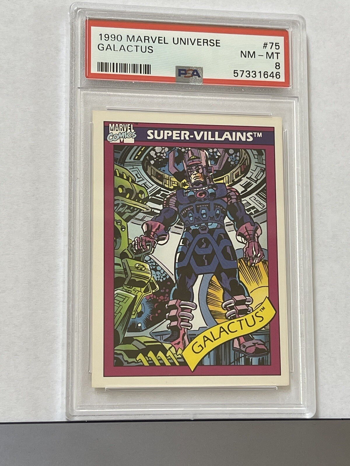 1990 Marvel Universe Series 1 Galactus Card #75 - Impel - PSA 8 NM-MINT ...