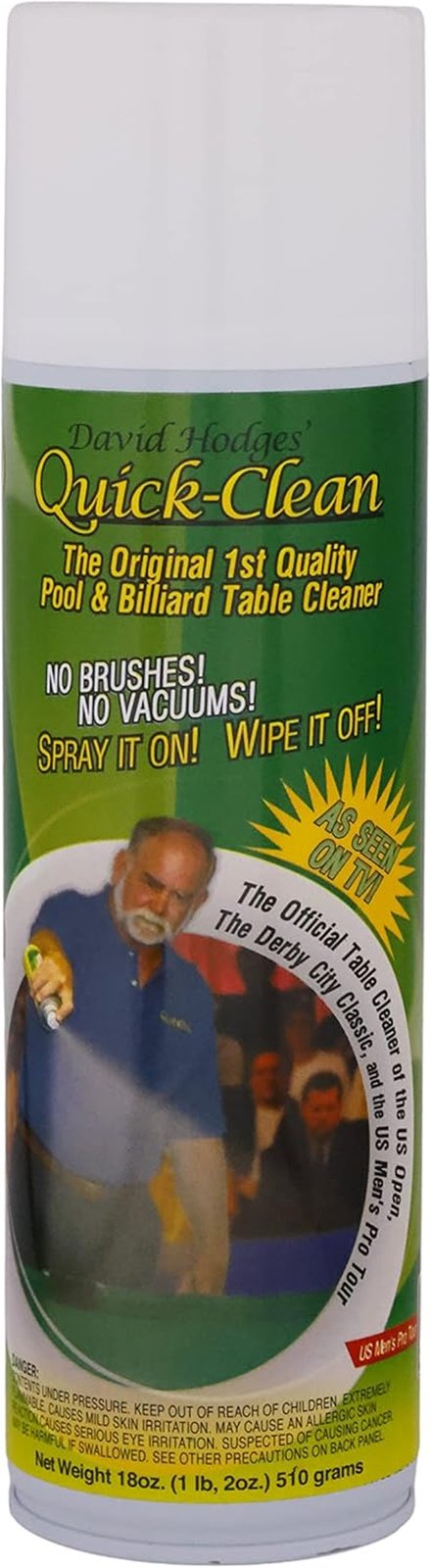 Quick Clean Pool Table Felt Cleaner Spray - Great for Pool Felt Cleaner ...