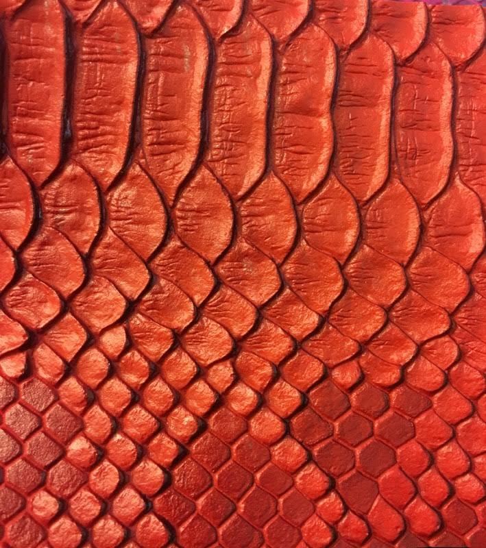 SHIPS FOLDED SNAKE SKIN SCALE 3D Texture Faux Leather Upholstery Vinyl ...
