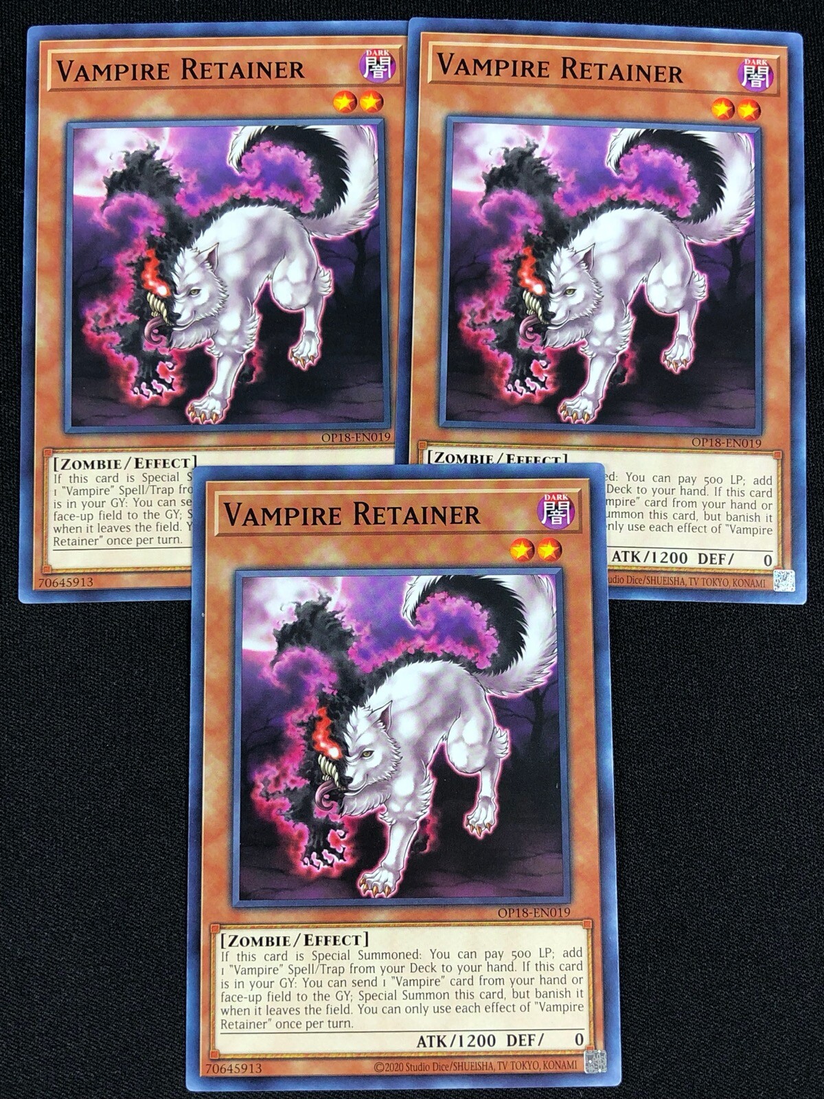 YUGIOH VAMPIRE RETAINER OP18-EN019 COMMON X3(NM) | eBay