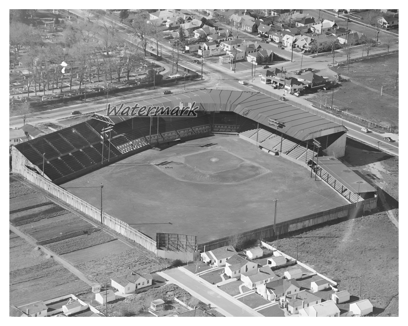 1945 Aerial View Edmonds Field Baseball Stadium 8 X 10 Photo Picture | eBay