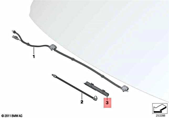 Genuine BMW F20 F20N F21 F21N F22 Windshield Cleaning Hose OEM ...