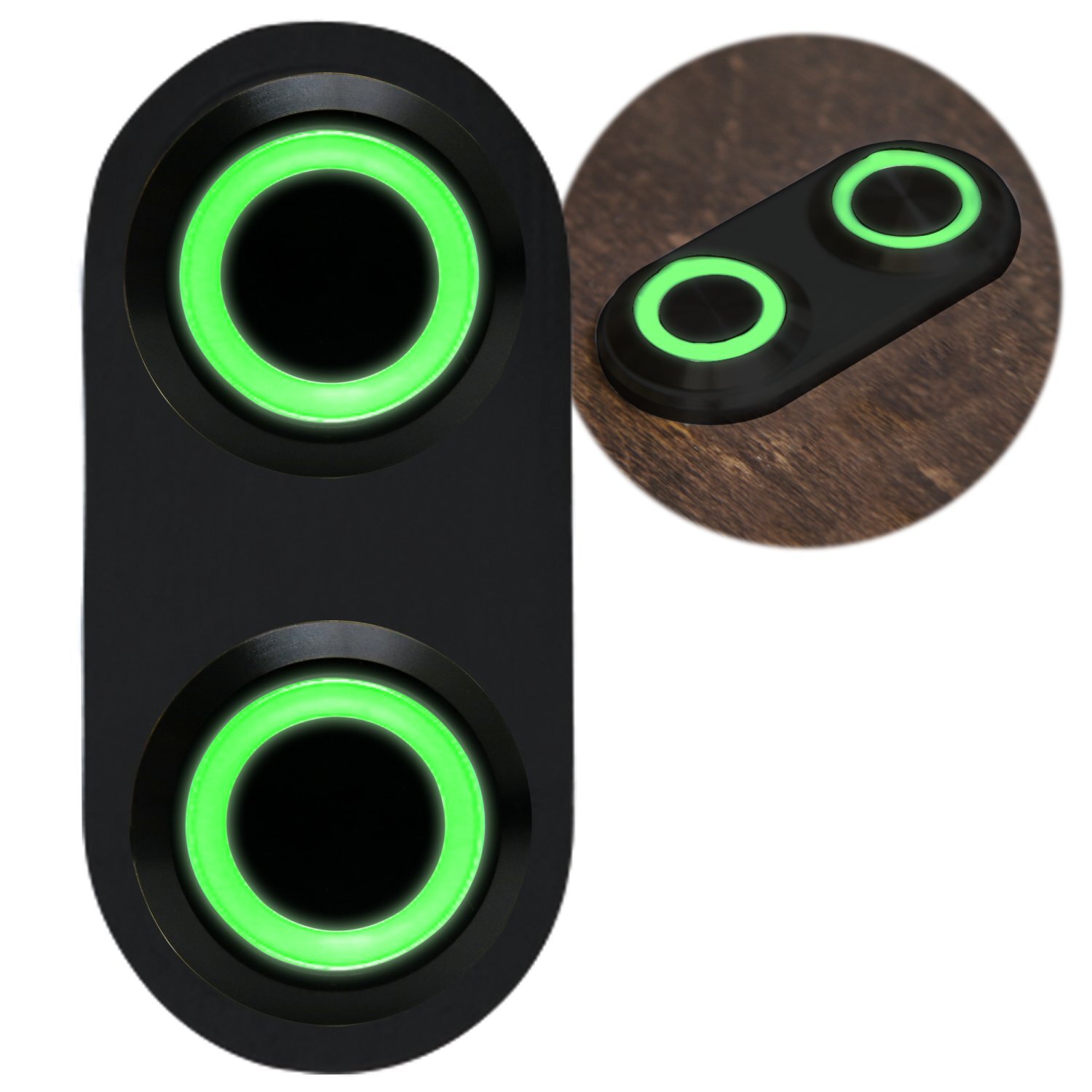 Black Billet Power Window Switch Button Green LED Auto Door Lock Switch ...