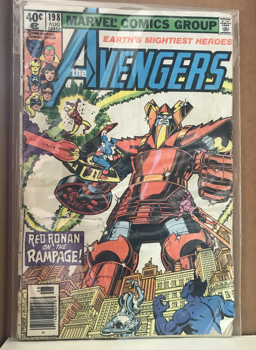 Avengers #198 • KEY 2nd Appearance Red Ronin (1980 Marvel) See Pics ...