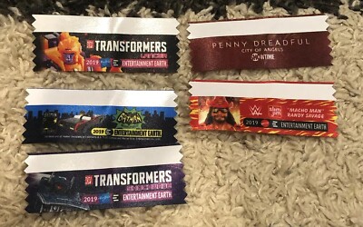 2019 SDCC COMIC CON EXCLUSIVE SET OF 5 ENTERTAINMENT EARTH LANYARD ...