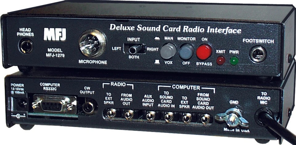Ham Radio New MFJ Digital Mode Interfaces MFJ-1279M Amateur Radio Sound ...