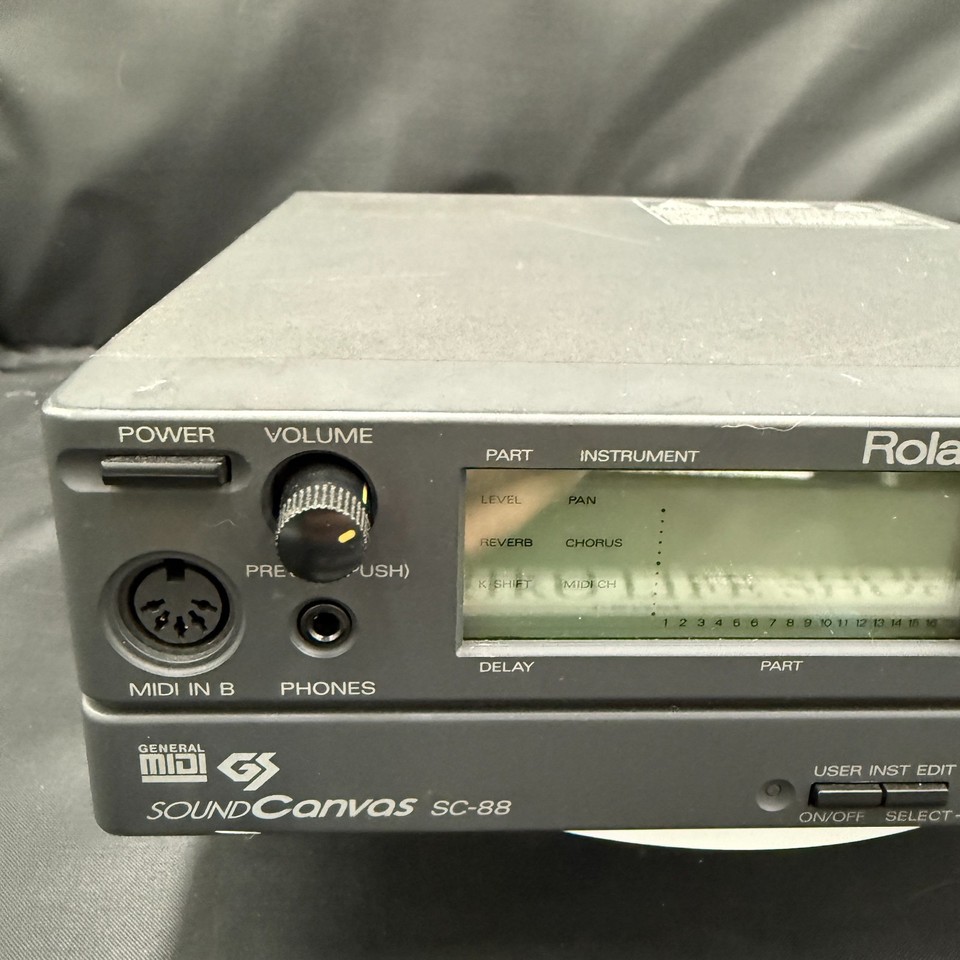 Roland SC-88 MIDI Sound Module GS Tone Generator Synth Tested Working ...