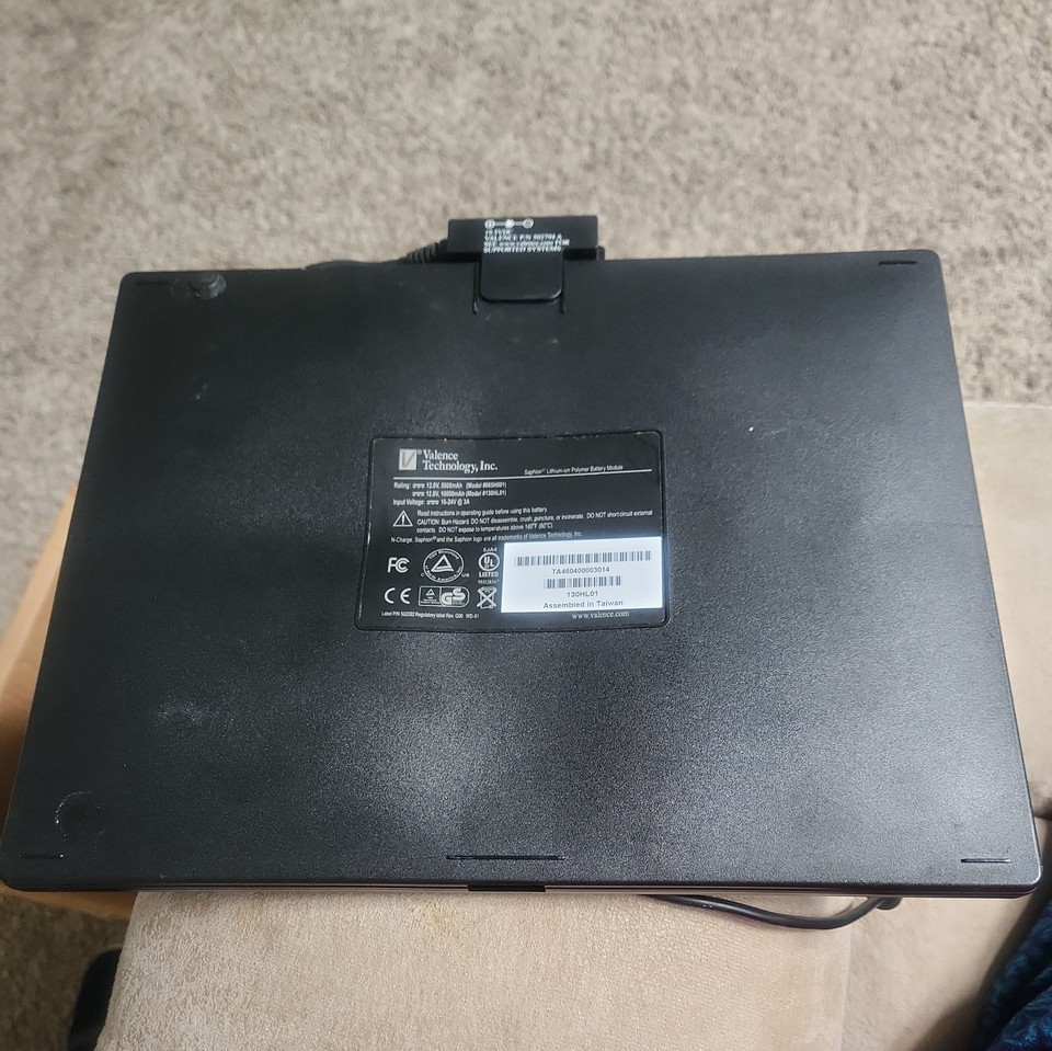 Valence Technology Saphion Lithium Ion Polymer Battery Module Ncharge ...