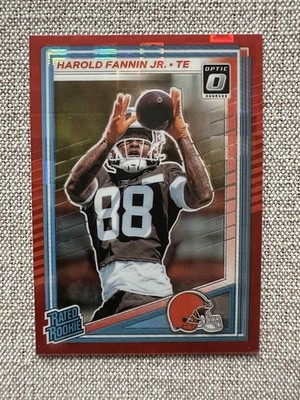 2025 Harold Fannin Jr Red Pandora Panini Prizm Donruss Optic Preview ...