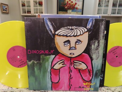 DINOSAUR JR. WITHOUT A SOUND NM TO UNPLAYED 2X VINYL LP YELLOW COLOR ...