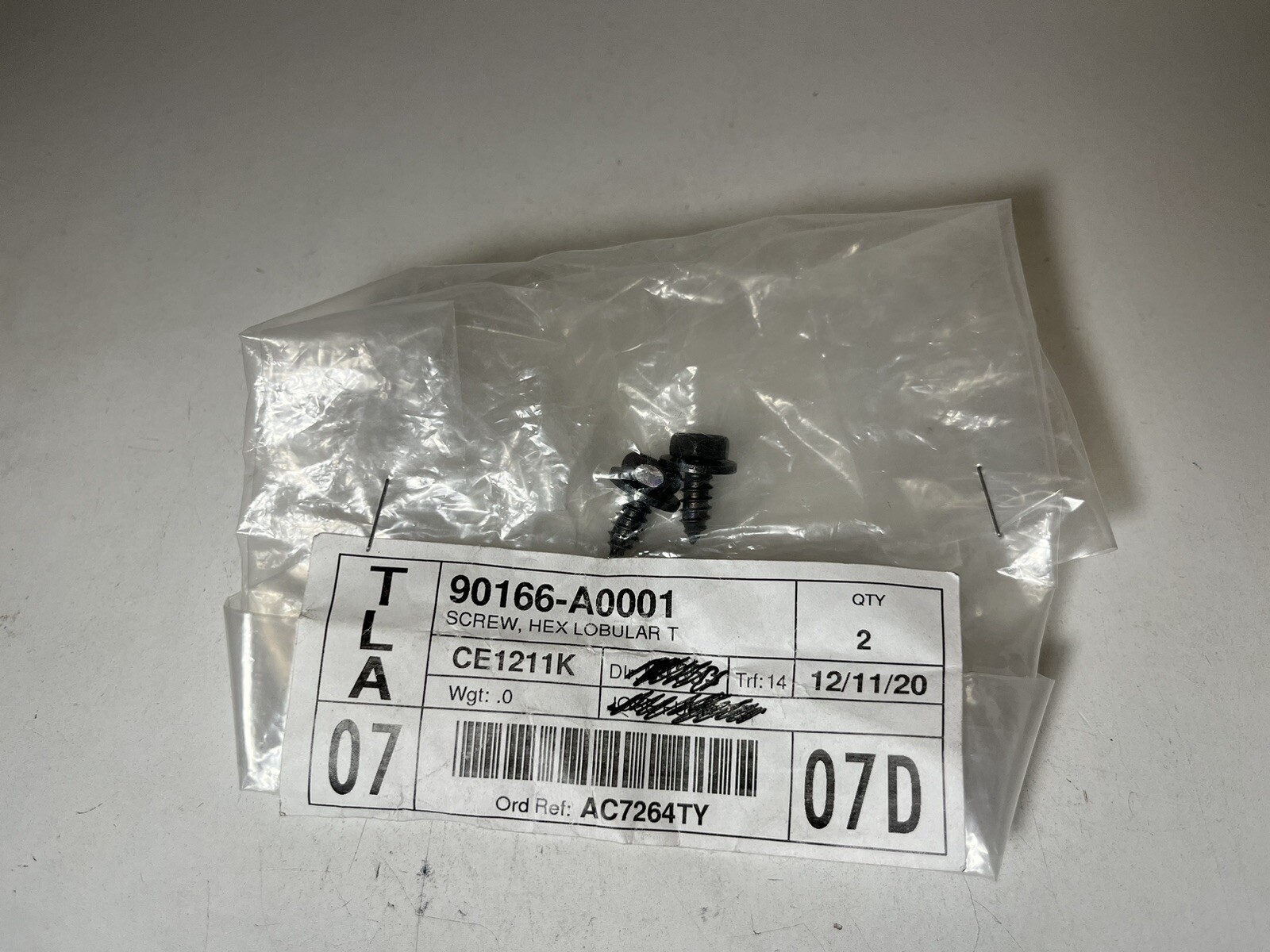 2pcs Genuine OEM Toyota Scion 90166-A0001 Screw Hex Lobular | eBay