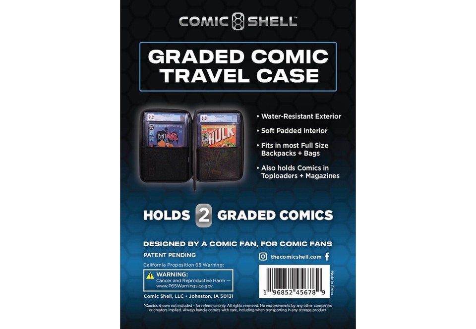 COMIC SHELL Updated V3 Premium Hardshell Travel Case Storage Box Graded ...