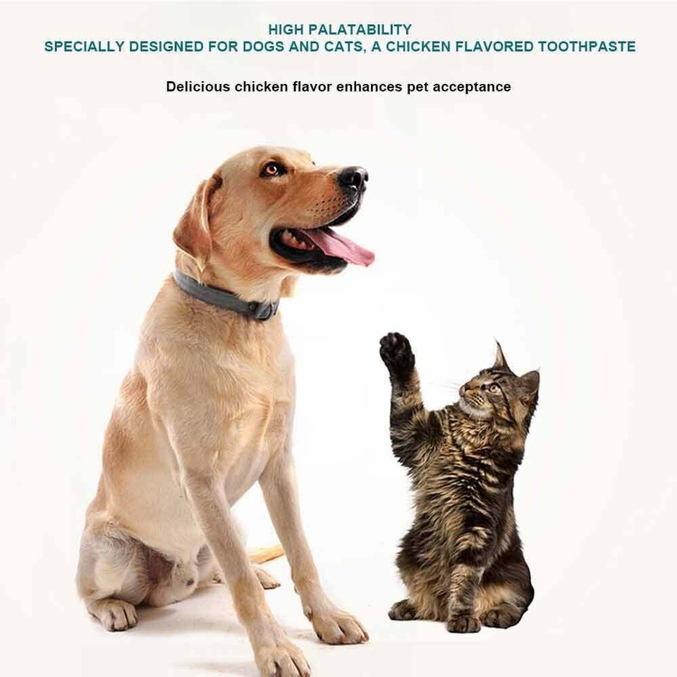 Virbac CET Dog Cat Pet Toothpaste Poultry Chicken Flavour 70g w/ FREE ...