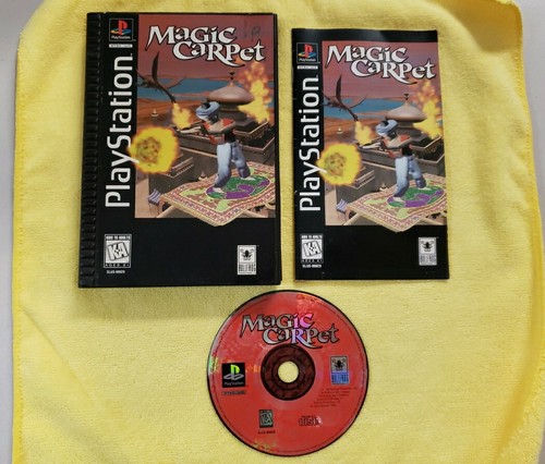 Magic Carpet (Sony PlayStation 1, 1996) Long Box. Complete. Tested ...