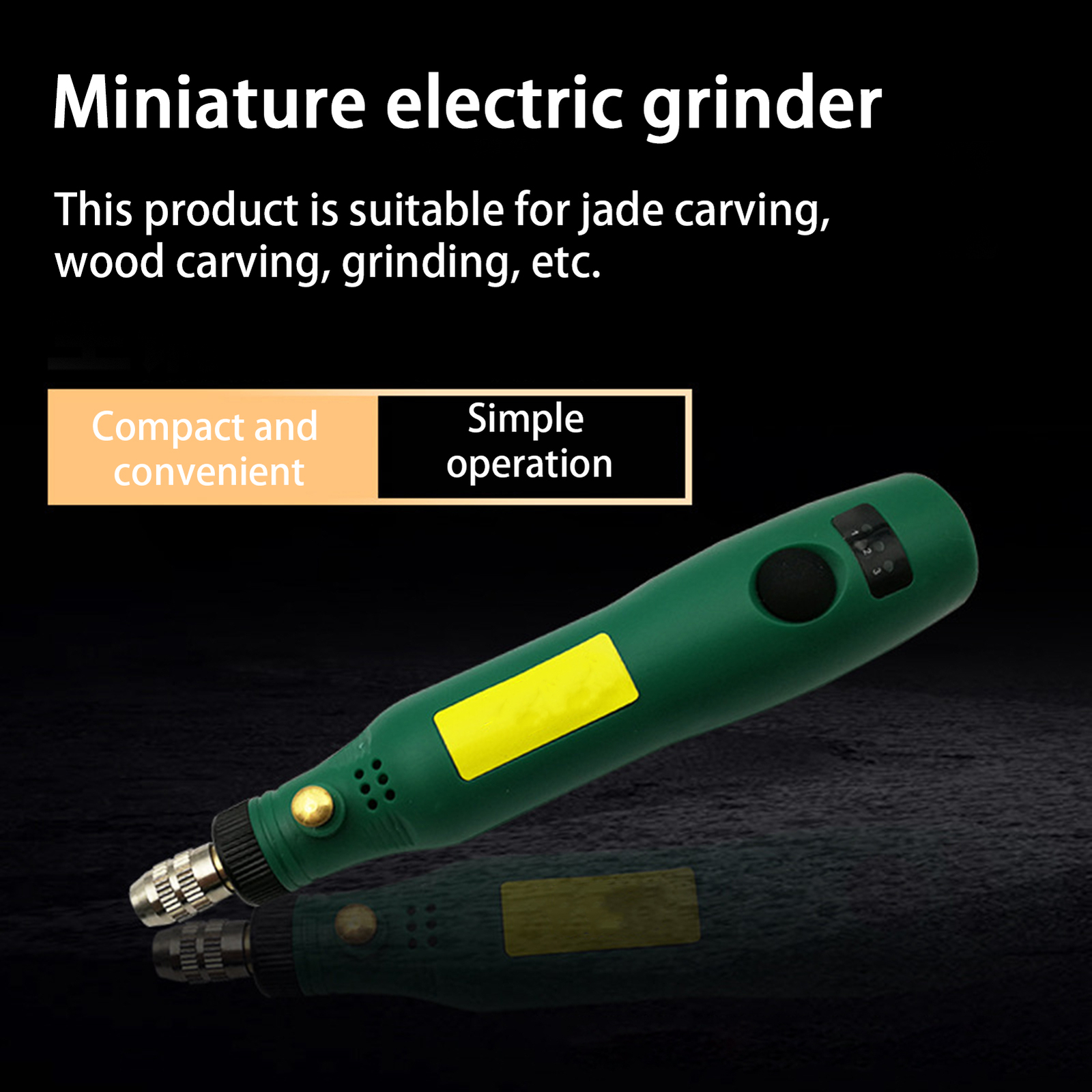 1 Set Electric Grinder Hand-held Polishing Mini Pen Shape Electronic ...
