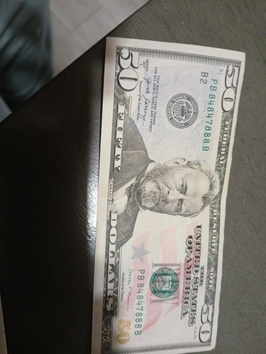 Fancy Serial Number 50 Dollar Bill | eBay
