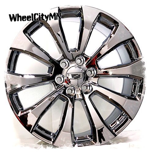 22" chrome 2022 Chevy High Country OE replica wheels Cadillac Escalade ...