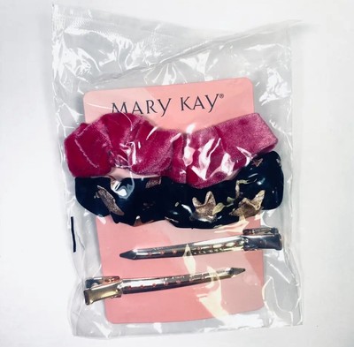 Mary Kay Set Includes 2 Stretch Hair Scrunchies & 2 Hair Clips NIP | eBay