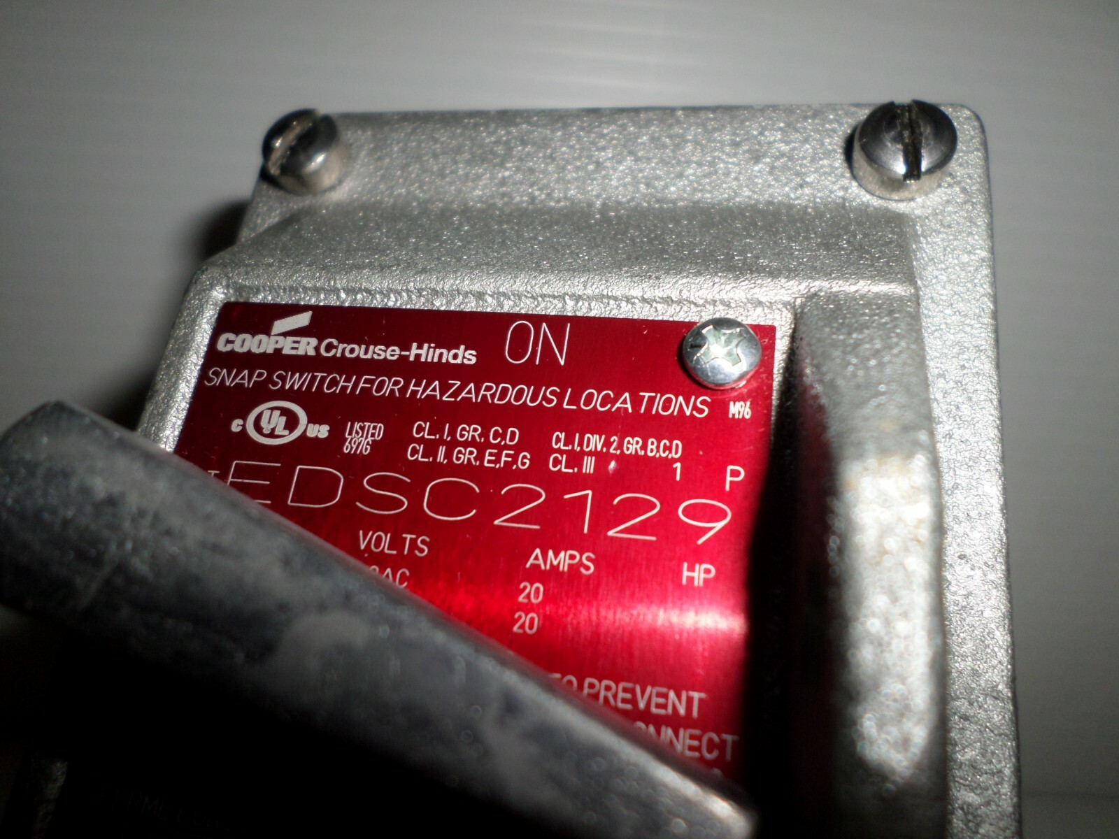 ⭐NEW IN BOX⭐ EATON CROUSE HINDS EDSC2129 EXPLOSION PROOF FACTORY SEALED ...