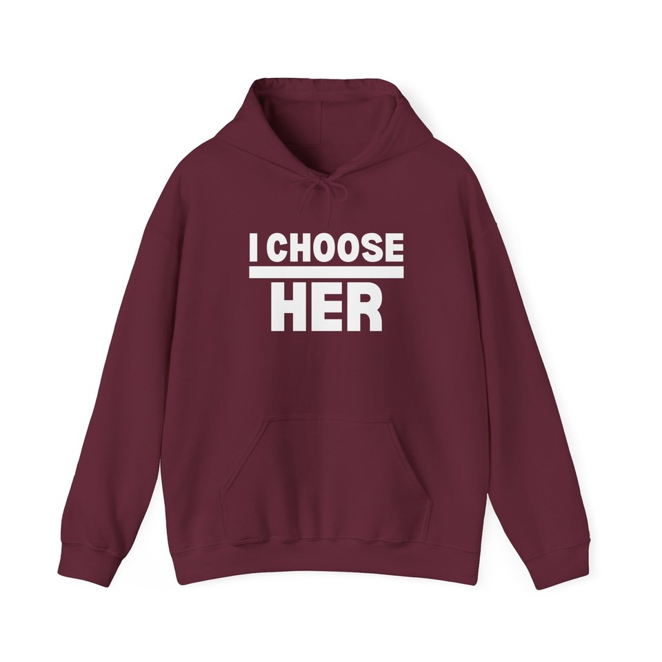I Choose Her Hoodie, Couples Hoodie, Hooded Sweatshirt, Gifted, Sweater ...