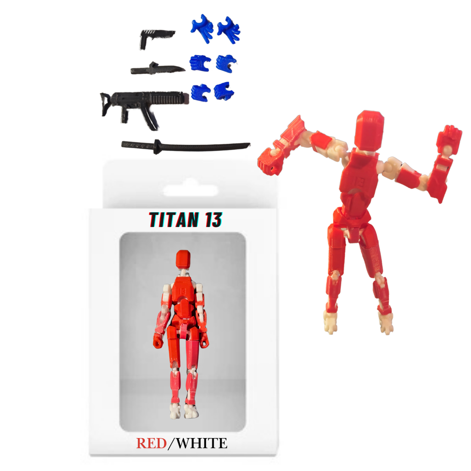 T13 Action Figure,Titan 13 Action Figure Toy Robot,3D Printed Jointed ...