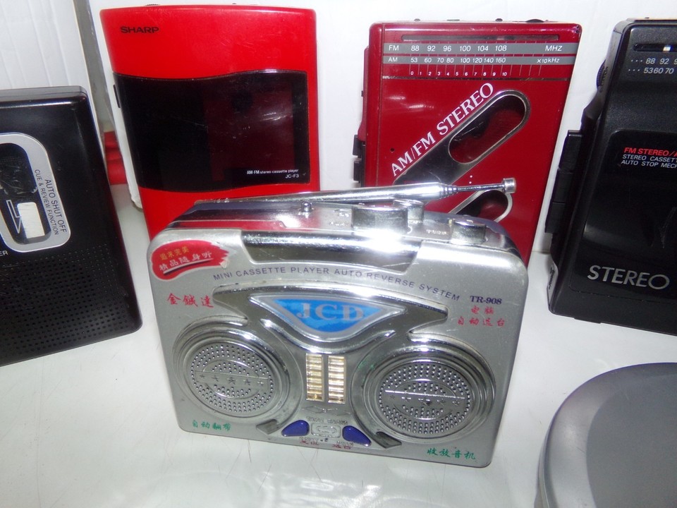 Vintage SONY, SHARP, TOSHIBA, SANYO Walkman's Cassette Players + SONY ...