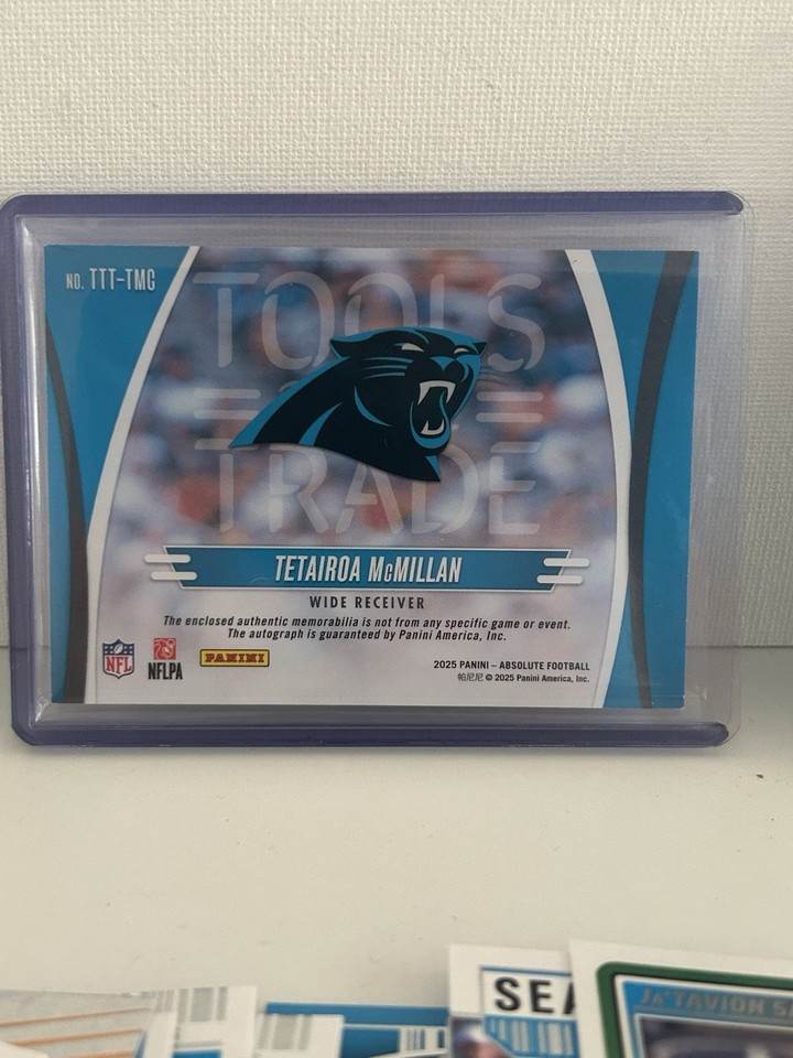 Carolina Panthers Card Lot Parallels Inserts Veterans Rookies Autograph ...