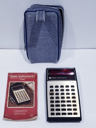 Vintage Texas Instruments TI-30 Red LED Electronic Calculator Works | eBay