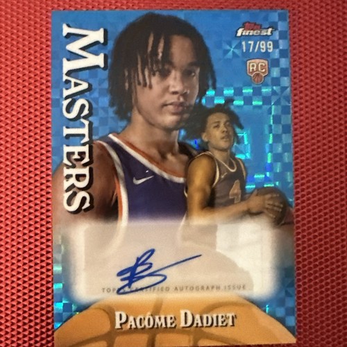 2025 Topps Finest Pacome Dadiet Masters Blue Refractor Auto /99 | eBay