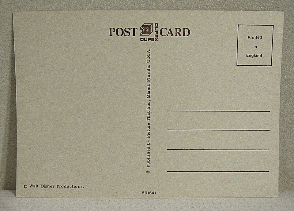 Rare Vintage Disney "Minnie Mouse" Metallic Foil Art Post Card NOS (PC ...