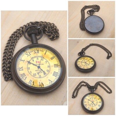Nautical Vintage American Elgin Look Collectible Antique 2" Brass ...