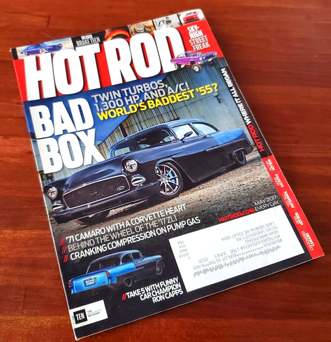 HOT ROD: BAD BOX WORLD'S BADDEST '55? TWIN TURBO 1,300HP MAY 2017 ...