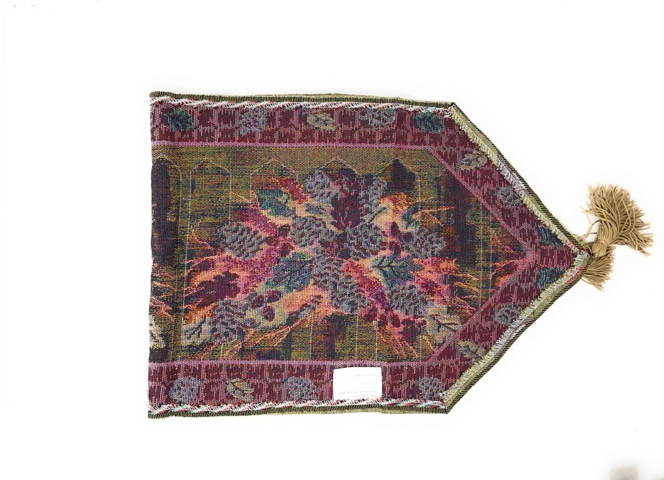 Elegant Floral Woven Tapestry Dining Table Linen Runners Throws Golden ...