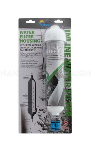 Caravan Camper Trailer Boat Inline Water Filter Housing And Ceramic ...