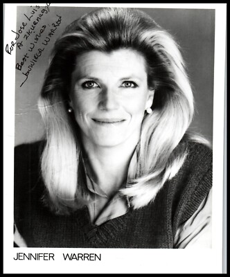 Hollywood Actress Jennifer Warren Signed Autograph Portrait Original ...