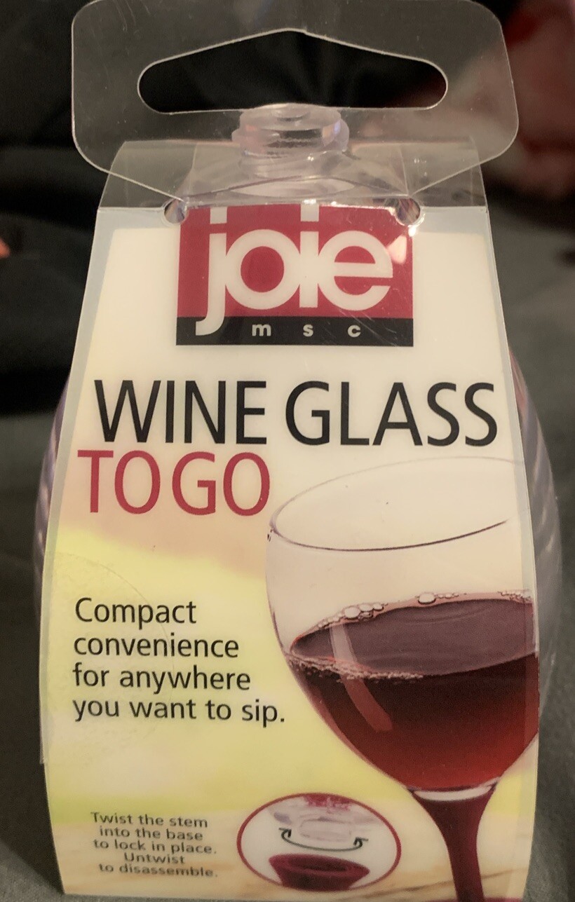 Wine Glass To Go Joie Compact Personal Travel Party Vino Cup 7.44oz ...