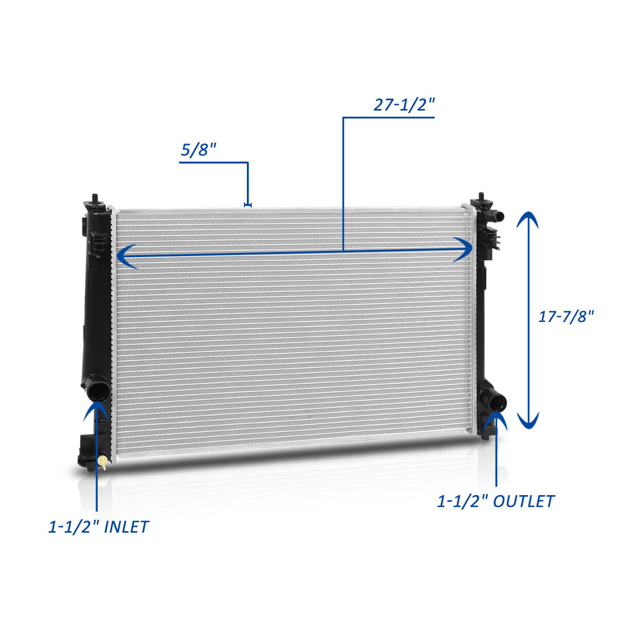 For 18-22 Toyota Avalon Camry Rav4 2.5 Hybrid/3.5 DPI 13670 Radiator ...