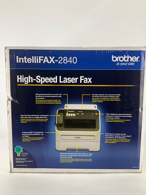 Brother IntelliFax-2840 High-Speed Laser Fax (FAX-2840) Factory Sealed ...