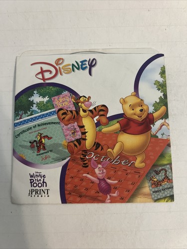 Disney's Winnie the Pooh Print Studio (PC, CD ROM 1997) Windows 97 ...