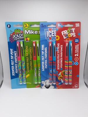 Jolly Rancher, Mike & Ike, Froot Loops, Icee Scented & Colored Felt Tip ...