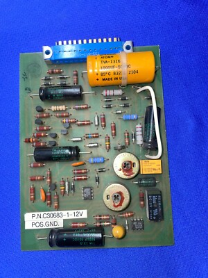 Metron FD2 fire pump battery charger PC card Pt# C30683-1-12V positive ...